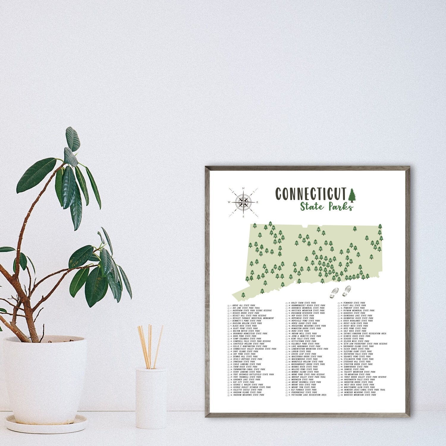 Connecticut State Parks Map-connecticut State Parks Checklist-state ...