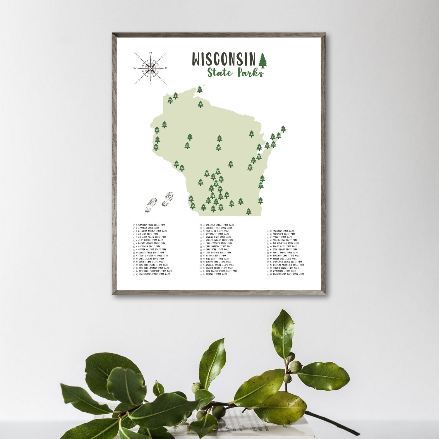 Wisconsin State Parks Map-state Parks of Wisconsin Map-wisconsin Parks ...