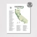 California State Parks Map Print-california State Parks Checklist-state ...