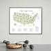 State High Points Map-usa State Peaks-state Highest Peak Map-50 States ...