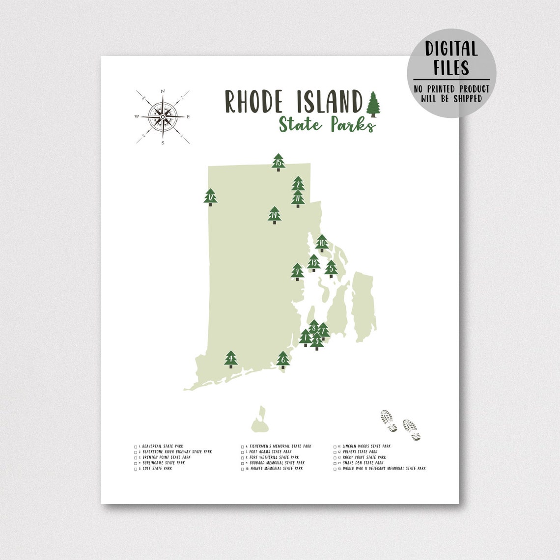 Rhode Island State Parks Map Print-rhode Island State Parks | Etsy Rhode Island State Parks Map Print-rhode Island State Parks | Etsy