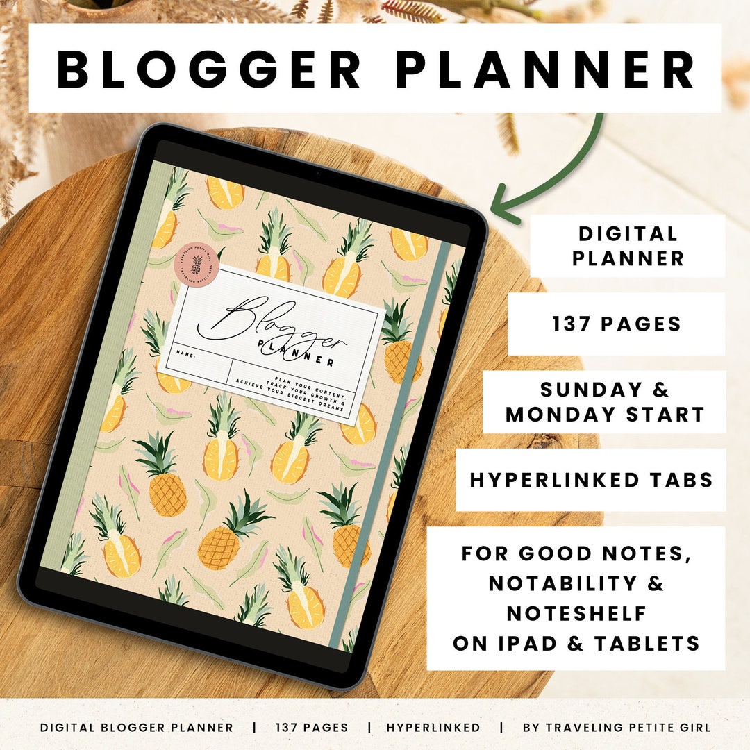 Digital Blogger Planner for Content Creators, Influencers ...