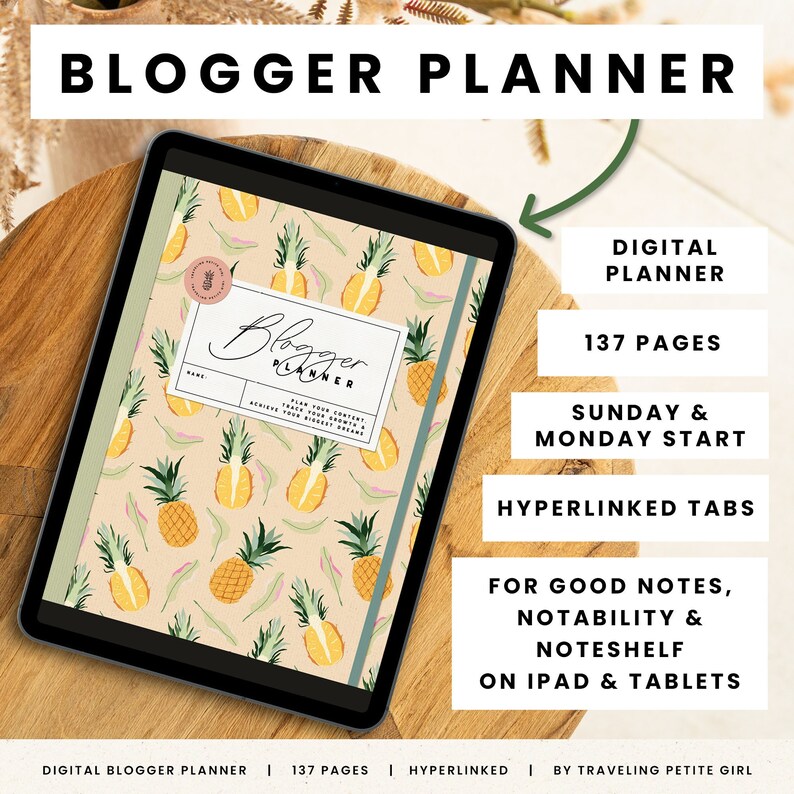 Digital Blogger Planner for Content Creators, Influencers ...