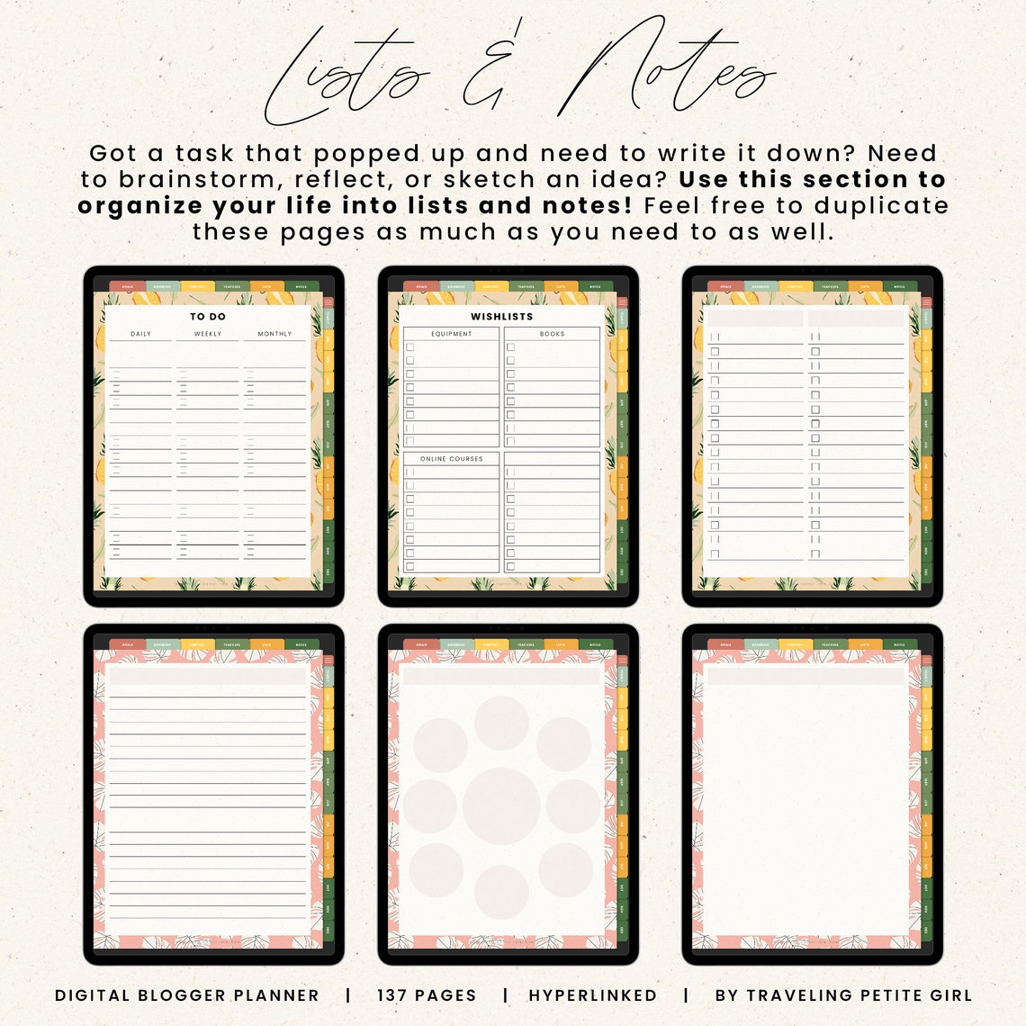 Digital Blogger Planner for Content Creators Influencers & - Etsy