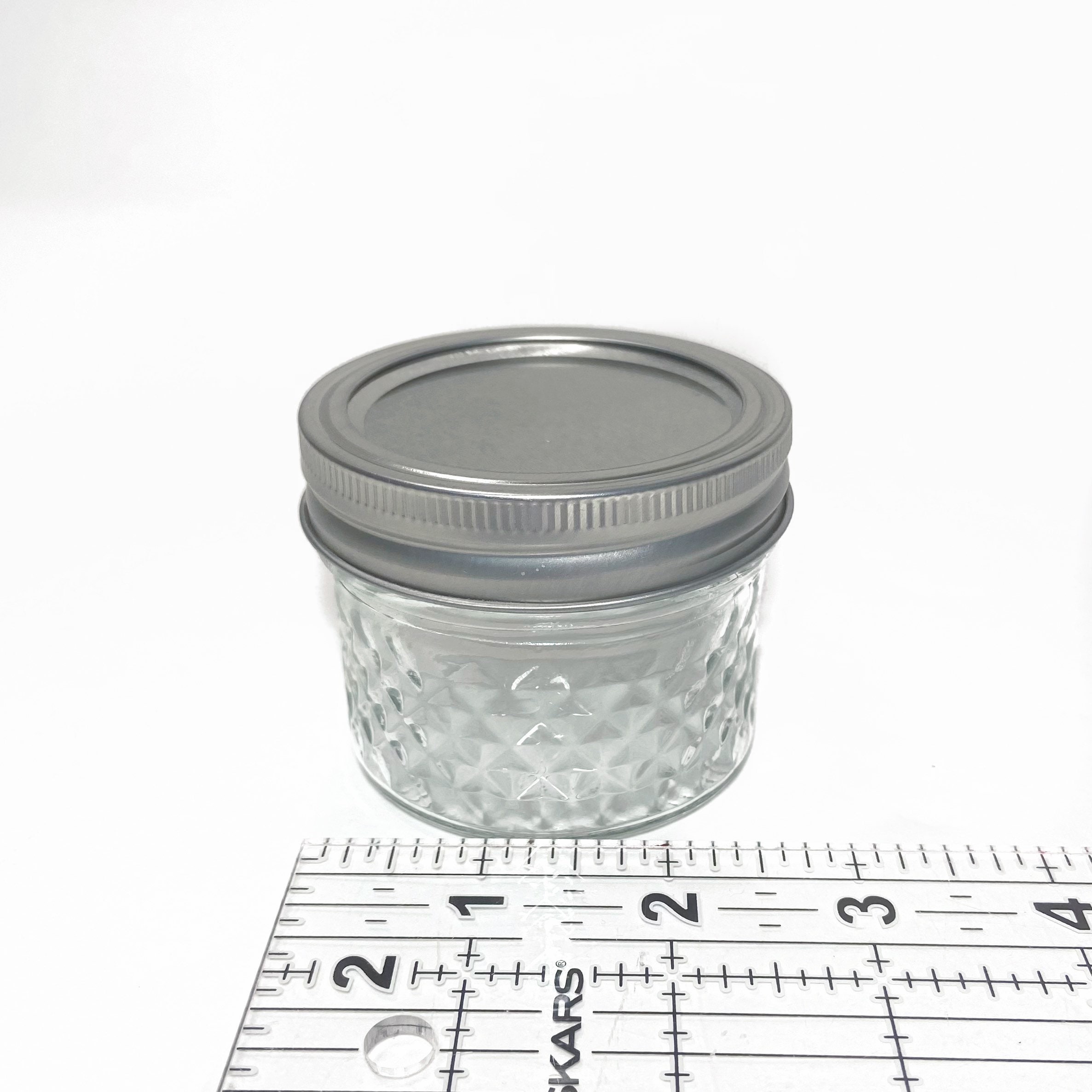 Glass Jars With Screw Top Lids 4 Fl Oz Clear Empty Decorative - Etsy