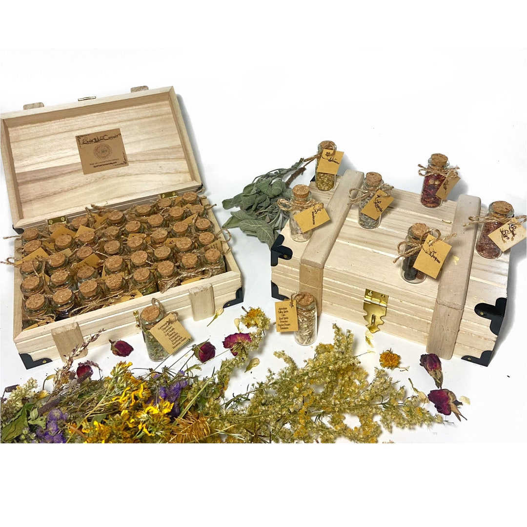 Apothecary Natural Healing Kit for Witchcraft, Herbalist Beginners ...