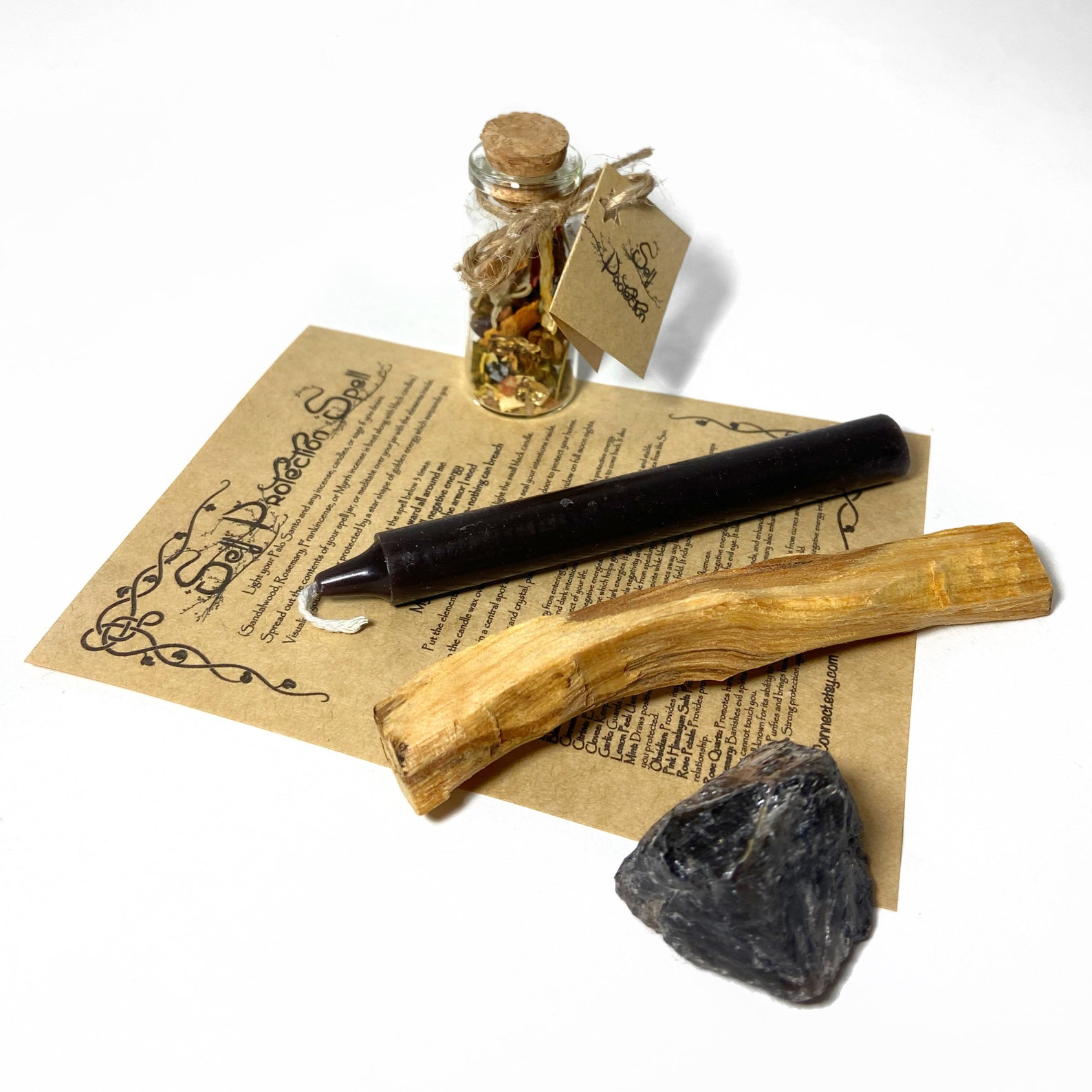 Self Protection Spell Kit With Ritual Spell Jar Candle - Etsy