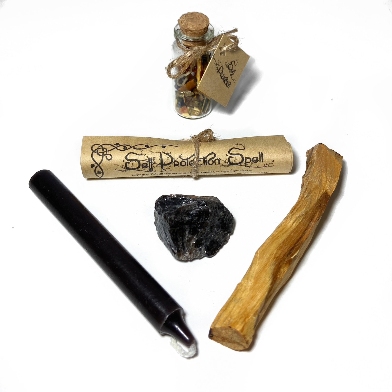 Self Protection Spell Kit With Ritual Spell Jar Candle - Etsy