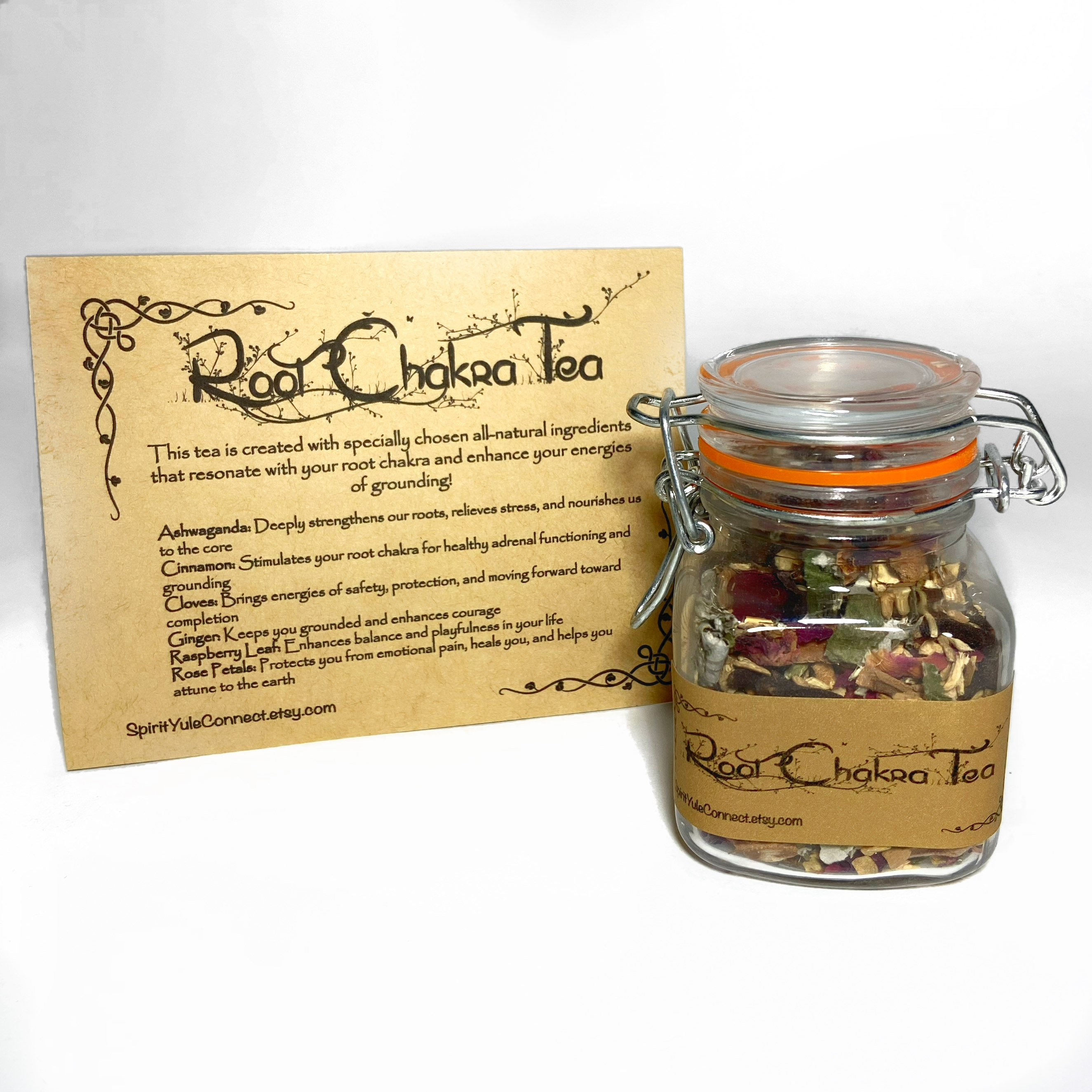 Root Chakra Tea Loose Leaf Floral Tea With All-natural - Etsy