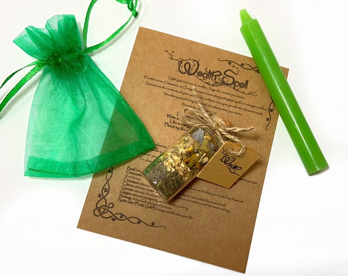 Prosperity Kit With Hand Burned Box With Moon Phases Design - Etsy Canada