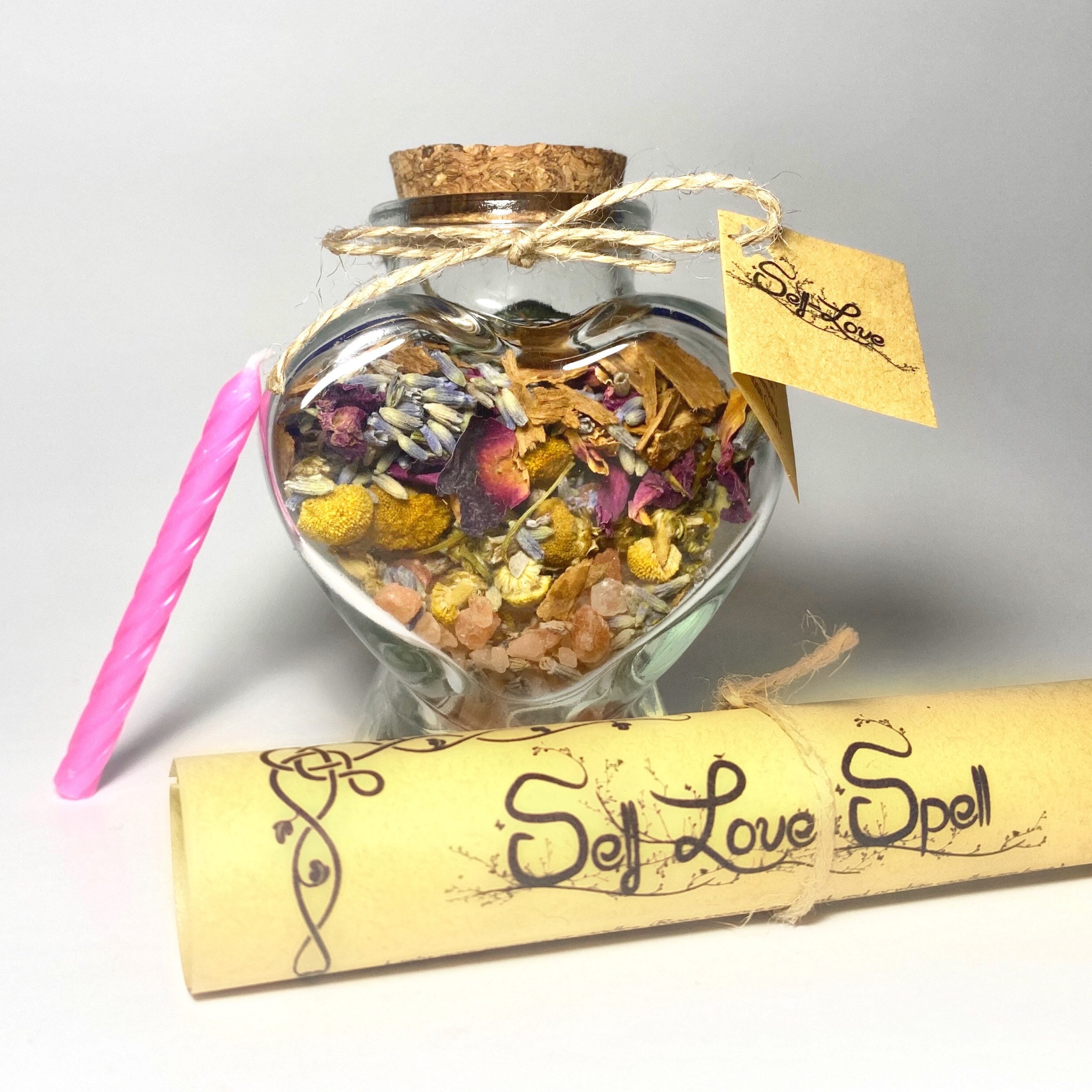 Self Love Spell Kit With Ritual Heart Shaped Spell Jar and - Etsy