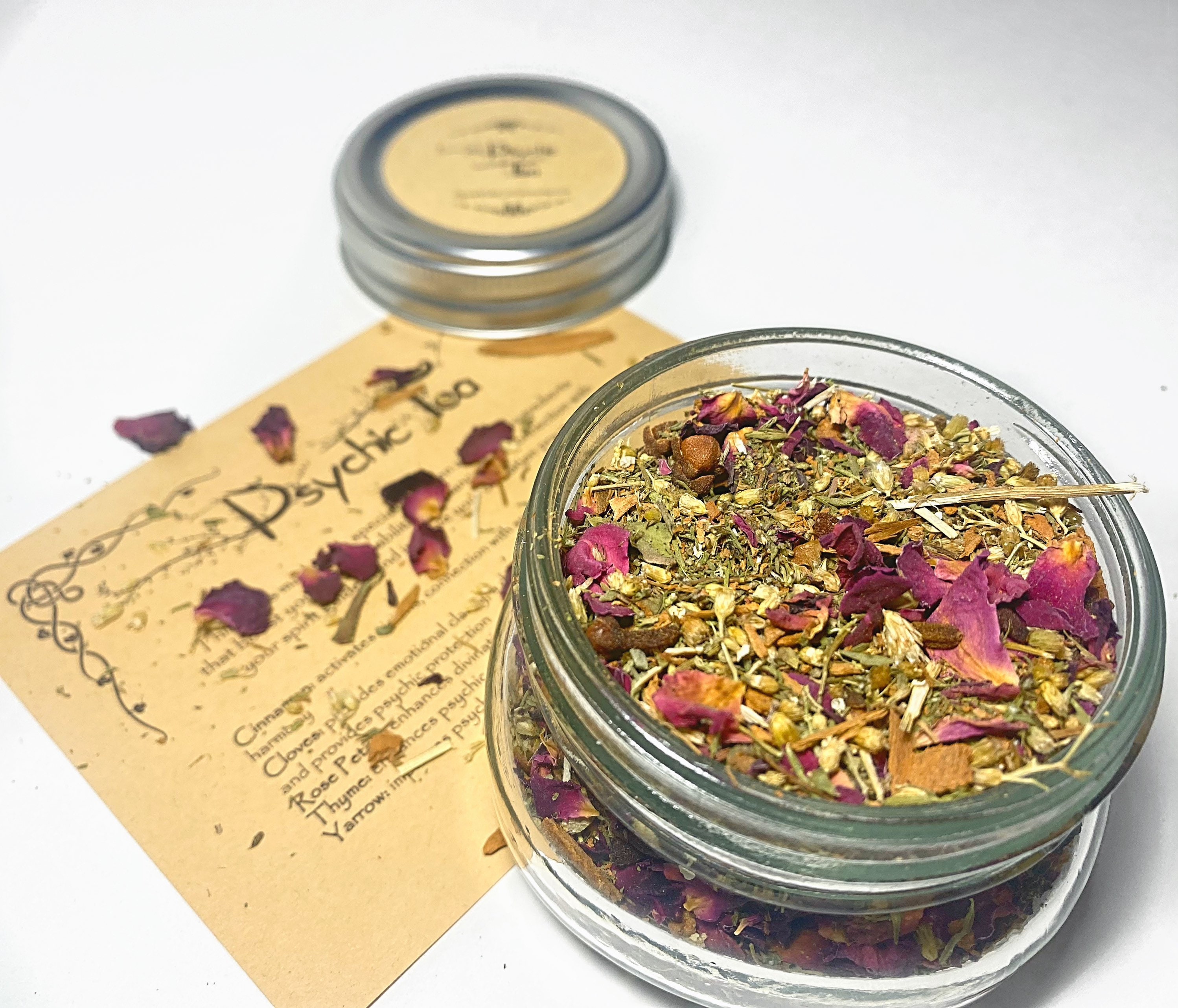 Psychic Tea - Loose Leaf Spiced Floral Tea With All-natural Rose Petals ...