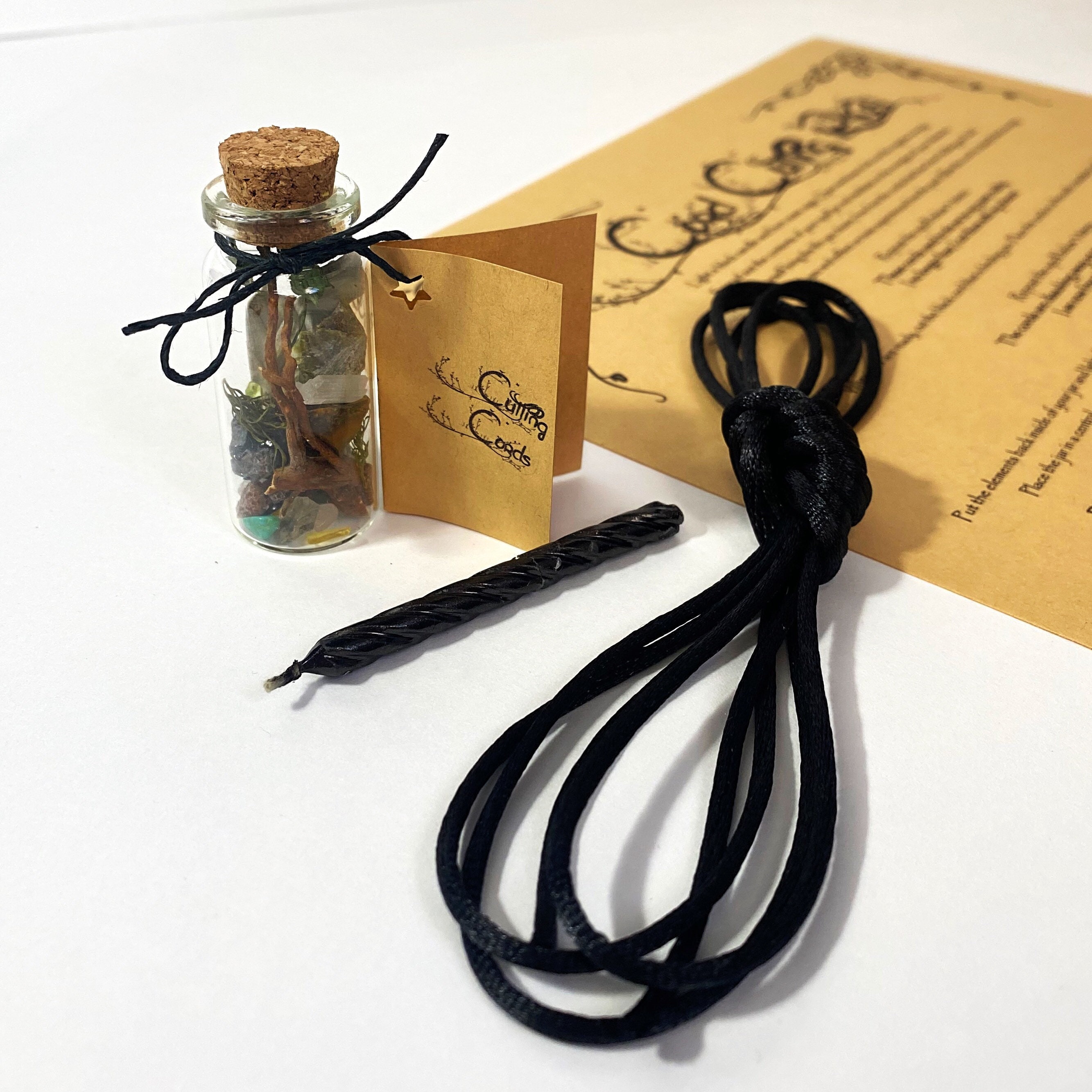 Cord Cutting Ritual Kit With Spell Cord and Candle - Etsy