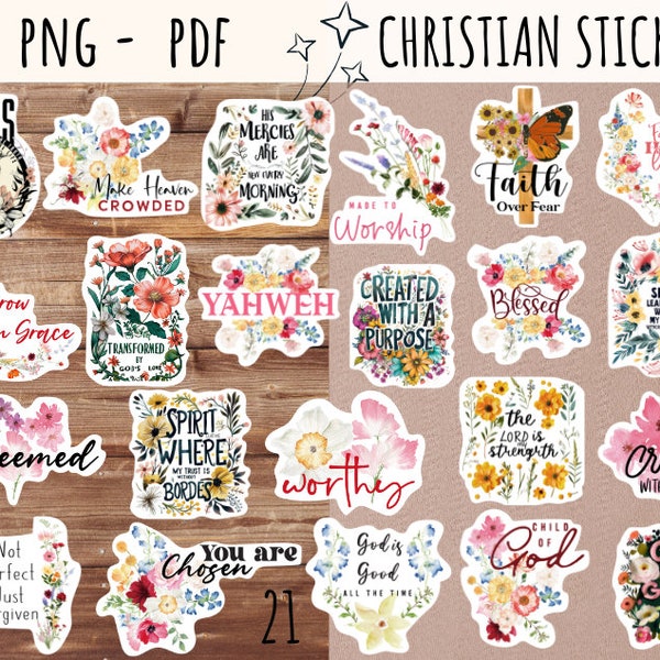 Christian Stickers - Etsy