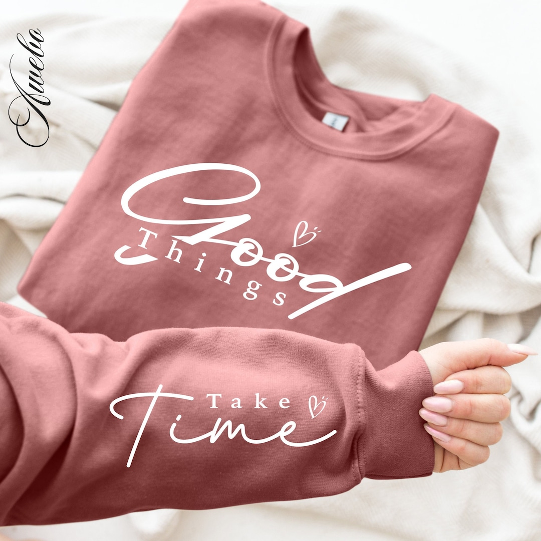 Good Things Svg, Take Time Svg Png, Boho Motivational Quote Svg, Sleeve ...