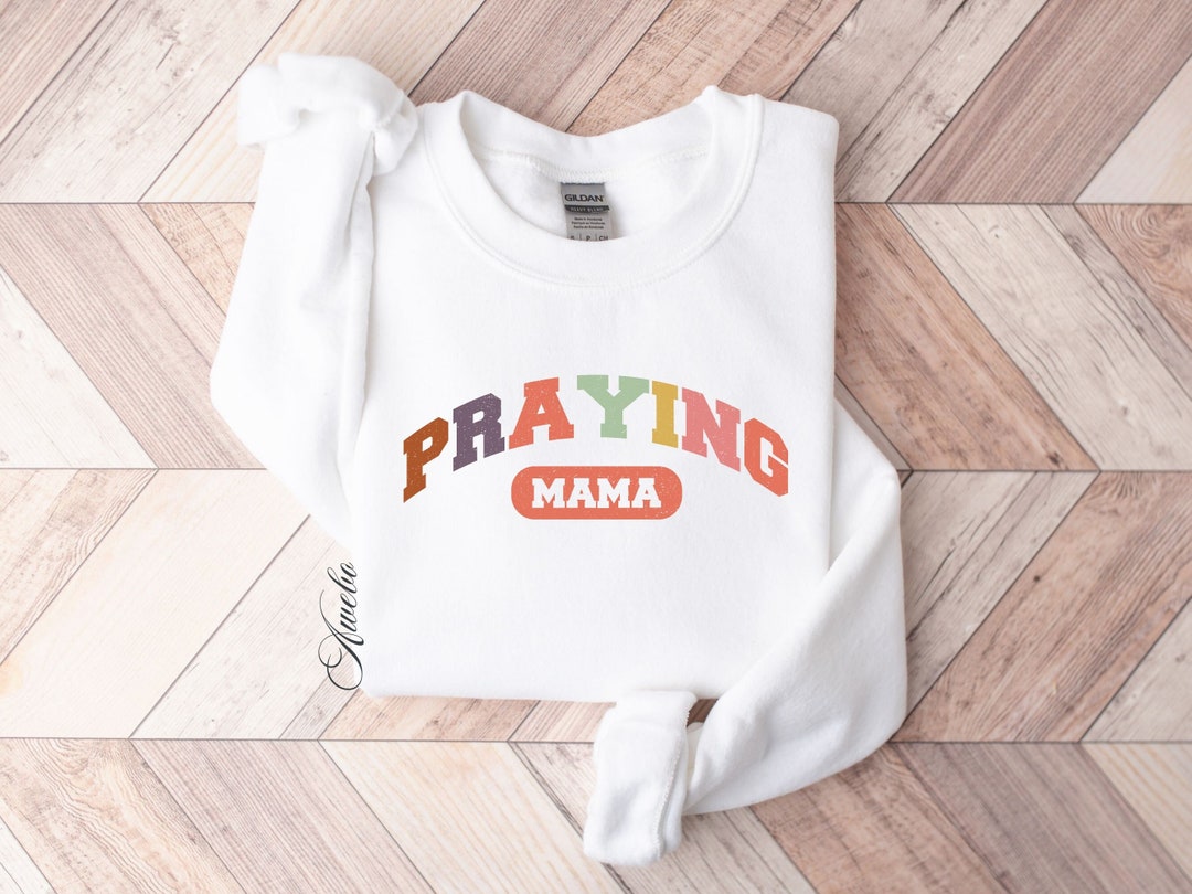 Praying Mama Png Svg, Retro Christian Mom Svg, Mama Sleeve Shirt Design ...