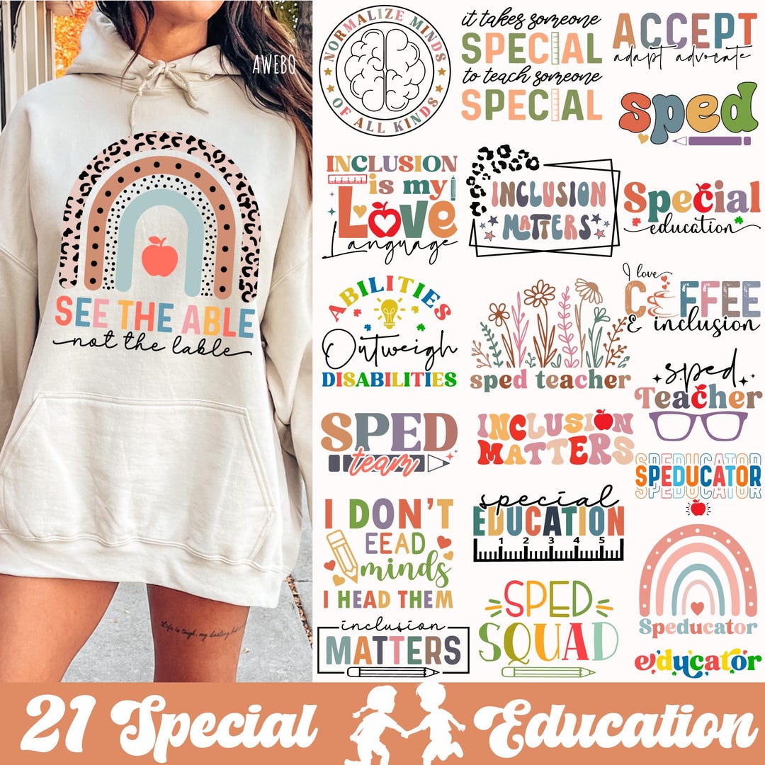 21 Boho Sped Teacher Svg Bundle, Special Education Svg, Sped Shirt Svg ...