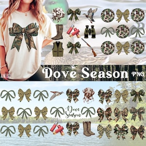 Dove Season Camo Bows PNG Bundle Preppy Duck Season Camo Bows Png ...