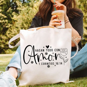 Hagan Todo Con Amor Svg, Spanish Religious Svg Spanish Svg, Frases ...