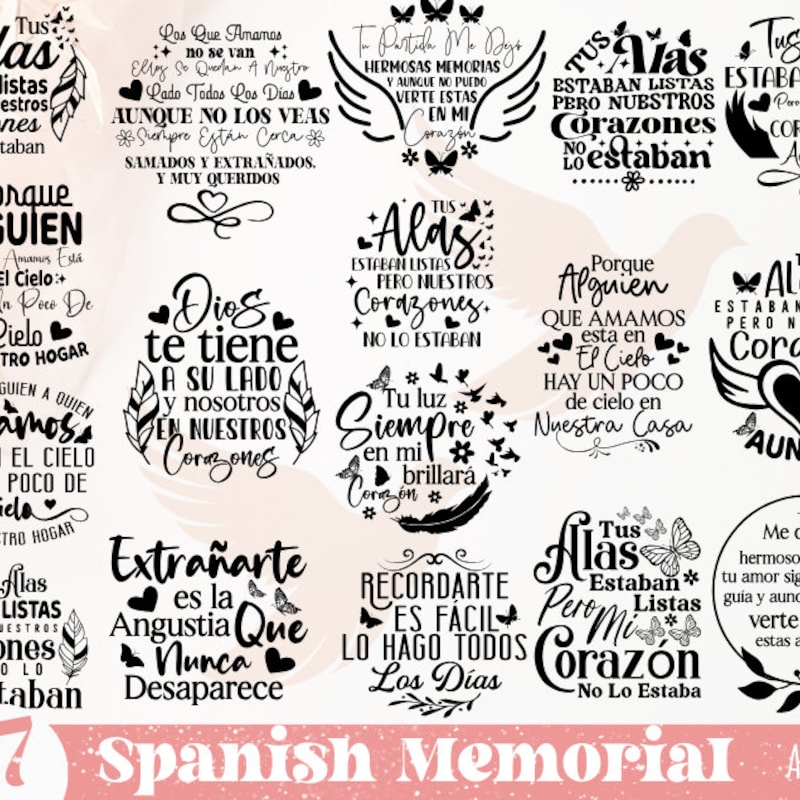 Spanish Memorial Svg - Etsy