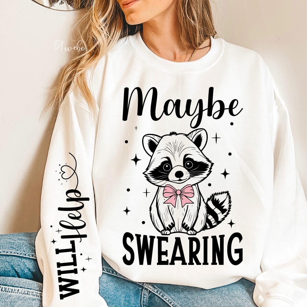 Maybe Swearing Svg Will Help Svg Png, Sarcastic Svg, Retro Sarcasm Svg ...