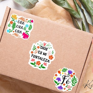 40 Stickers Cristianas SVG PNG, Spanish Bible Verse Svg, Floral Digital ...