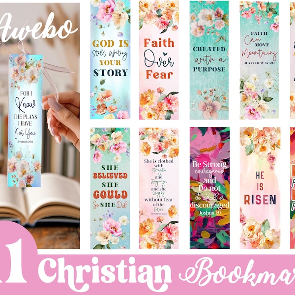 Printable Christian Bookmark Png - Etsy