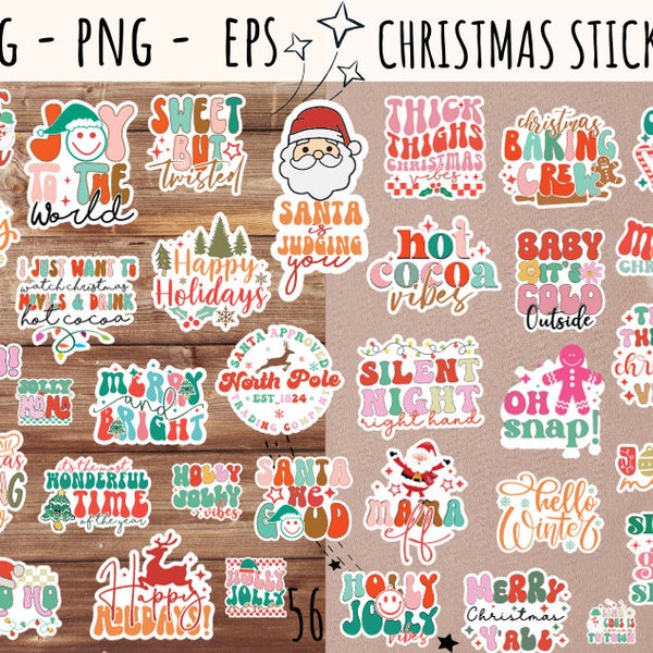 Christmas Stickers - Etsy