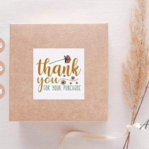 30 Boho Thank You Stickers SVG PNG Bundle | Digital Thank You Printable ...
