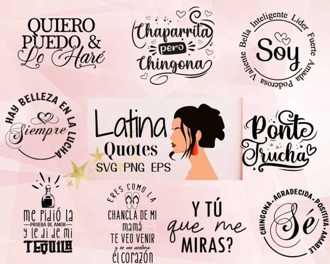 12 Latina SVG Design Bundle, Chingona Svg, Reyna Svg, Latina Png ...