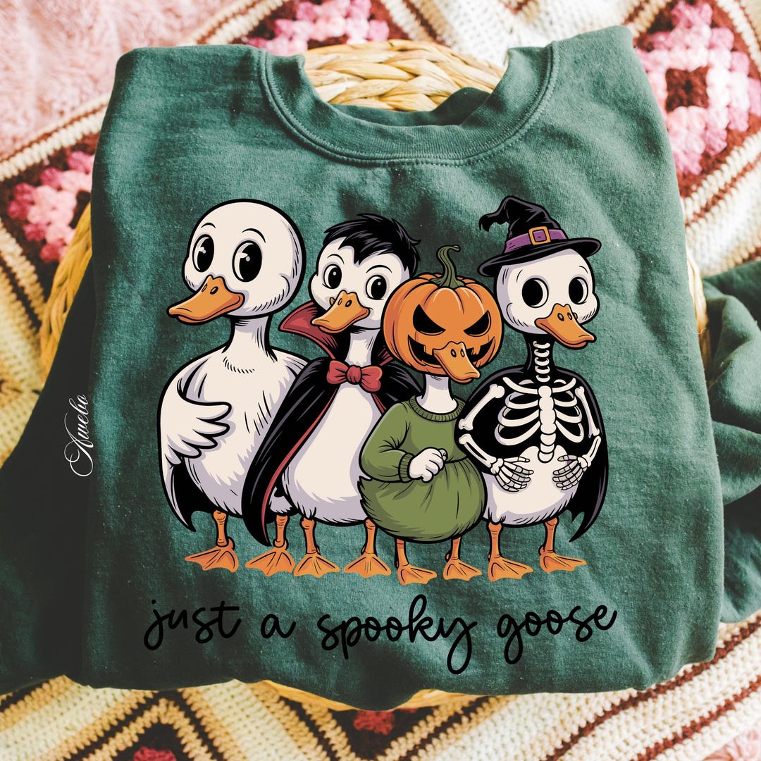 Just a Spooky Goose PNG, Funny Goose Halloween Png, Spooky Season Png ...