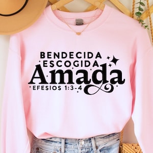 Frase Religiosa Español Svg | Verso Biblico Svg | Bendecida Escogida ...