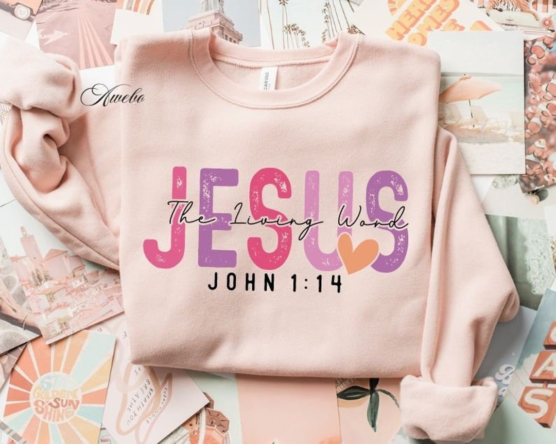 Jesus the Living Word Png, Colorful Religious Quote Png, Positive Quote ...