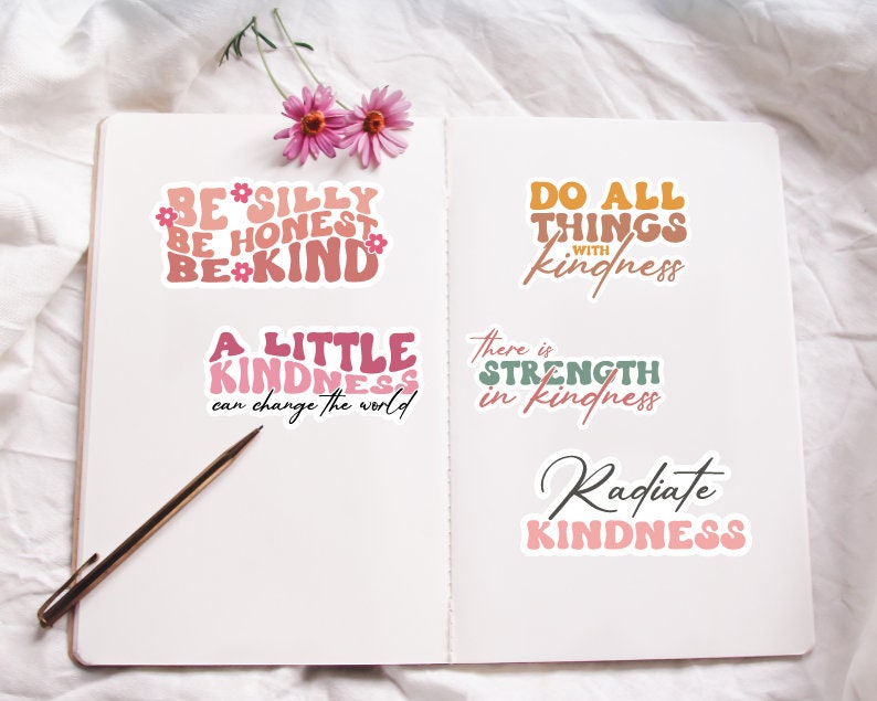Positive Affirmations Svg Png Bundle Digital Stickers - Etsy