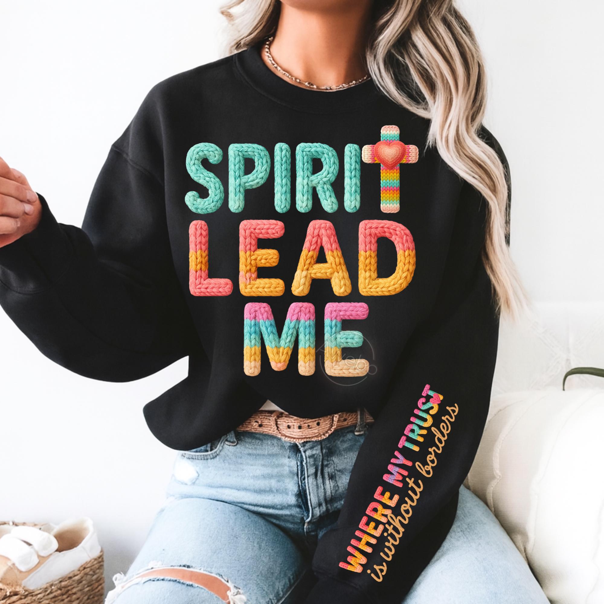 Spirit Lead Yarn Png Png | Boho Christian Faith Quote | Colorful ...