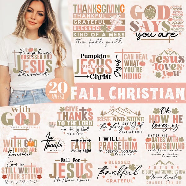 Fall Christian Png Svg - Etsy