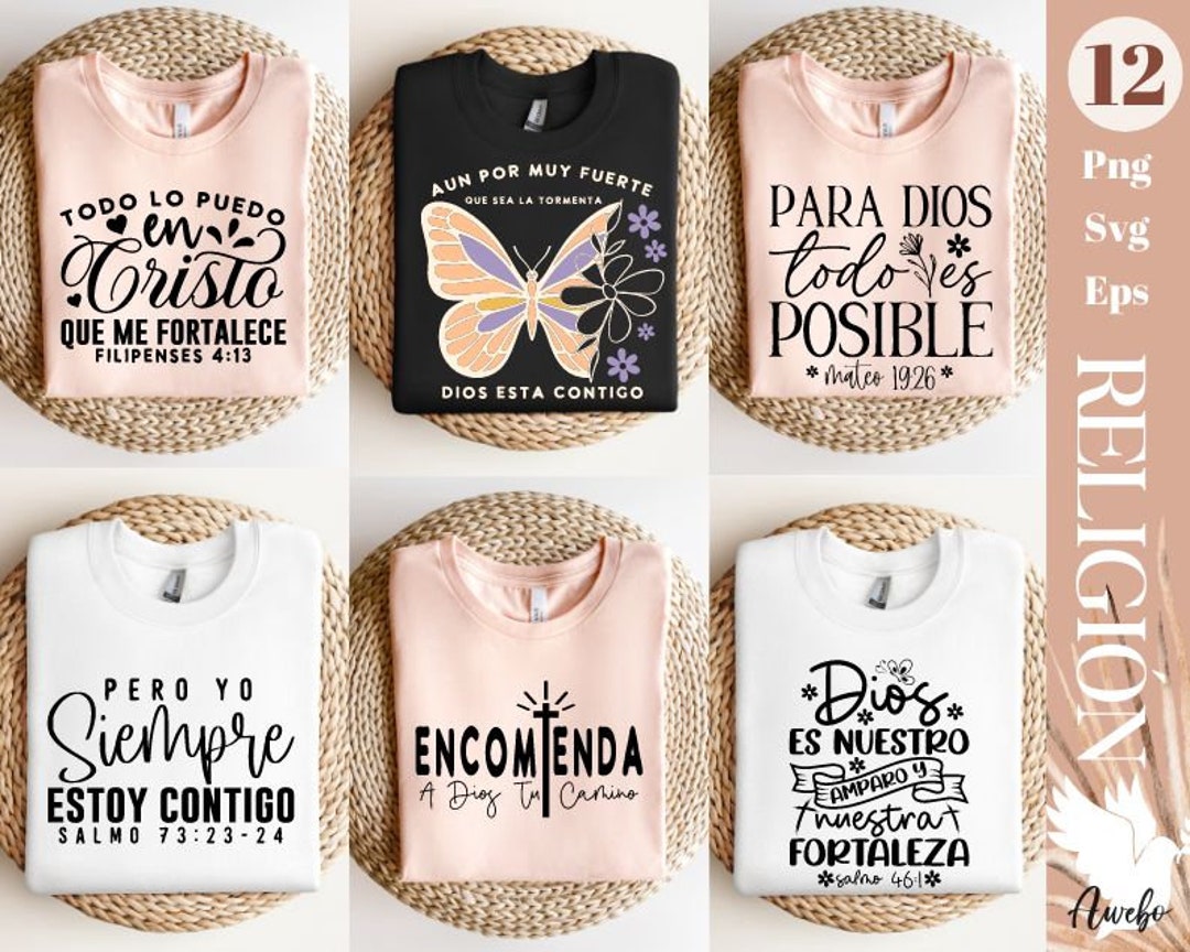 Frases Religiosas Español Svg | Frases Biblicas Svg | Dios Es Amor Fortaleza Svg | Frases ...