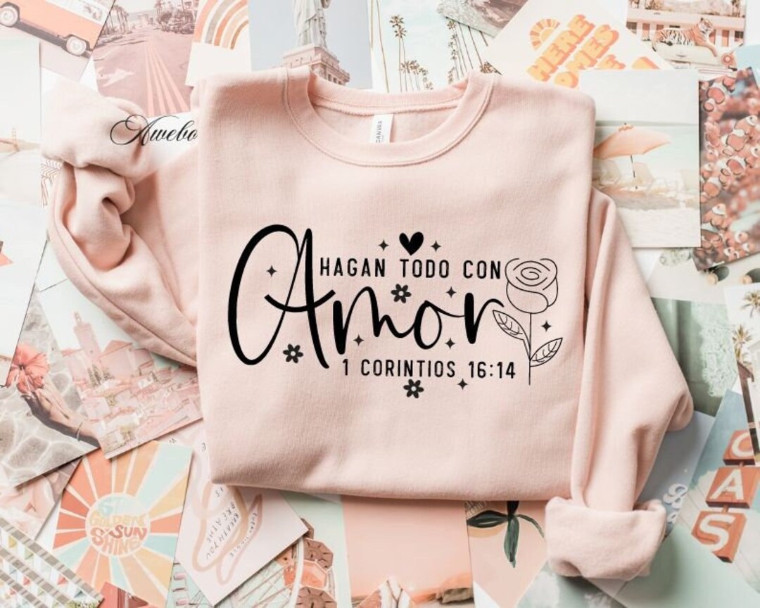 Hagan Todo Con Amor Svg, Spanish Religious Svg Spanish Svg, Frases ...