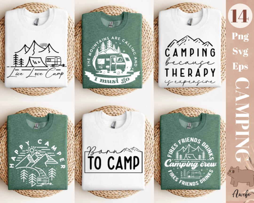 Boho Camping Svg Png Bundle, Camping Svg, Camp Life Svg, Camping Sign ...