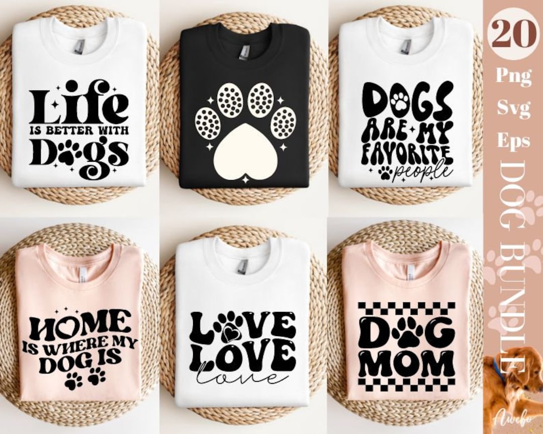 Boho Dog Svg Png Bundle, Retro Dog Mama Svg Bundle, Dog Home Svg, Dog ...
