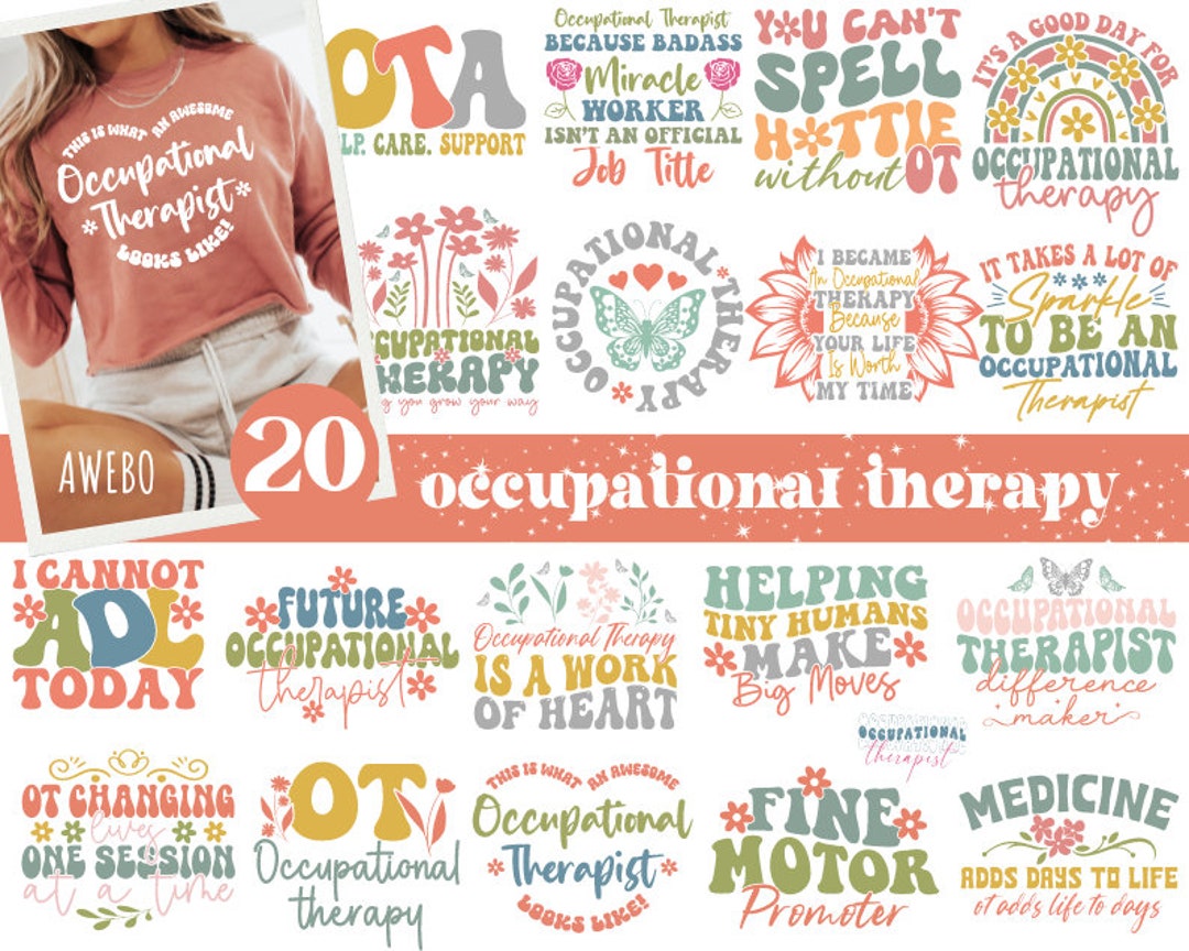 Retro Occupational Therapist Svg Png Bundle, Mental Healthy Svg ...