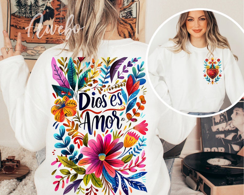 Dios Es Amor Fortaleza Png, Christian Spanish Front and Back Design Png ...