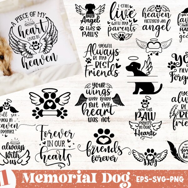 Dog Memorial Svg - Etsy