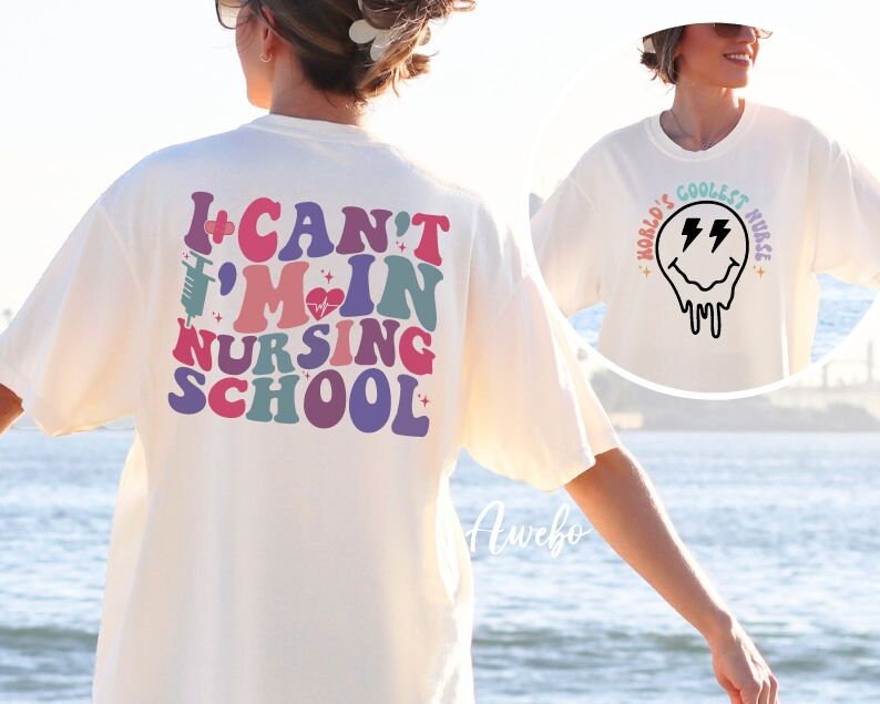 Trendy Retro Nurse SVG PNG Bundle, Funny Nurse Shirt Svg, Nurse Life ...