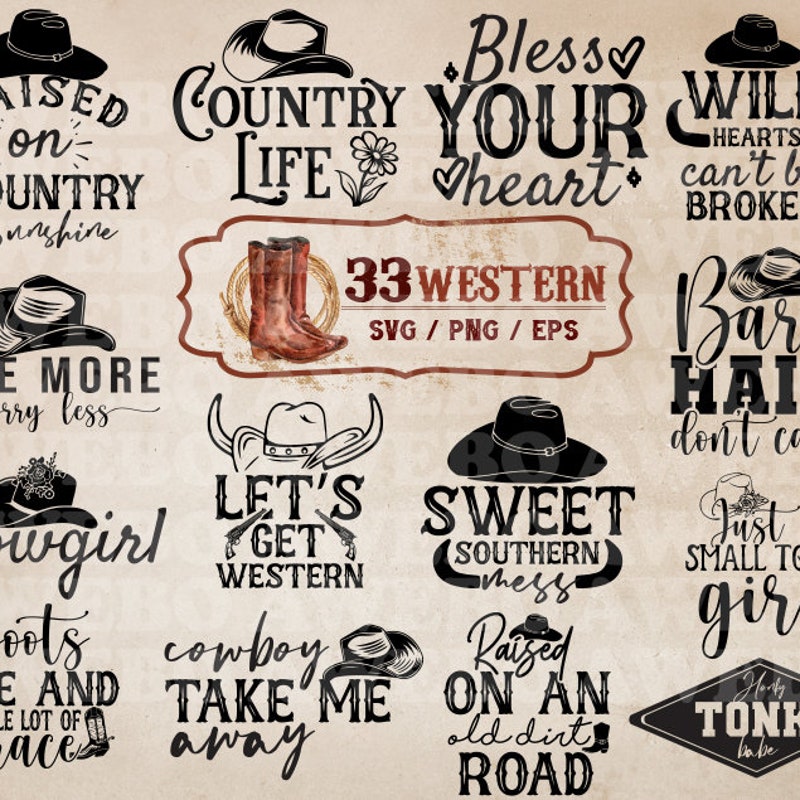 Western Svg - Etsy