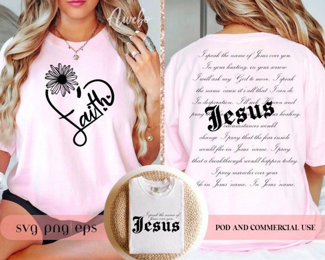 Hablo el nombre de Jesús SVG PNG Svg religioso Svg - Etsy España