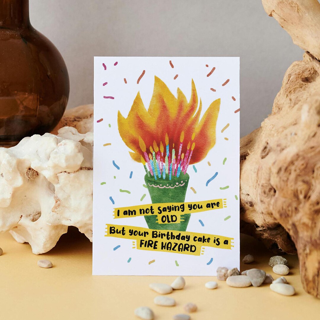 Hilarious Digital Download Birthday Card With Watercolor Style for ...