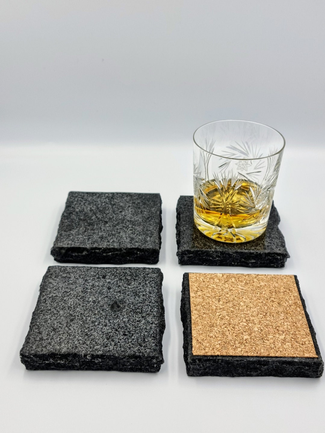 Coasters, Natural Granite, Stone, Gift Idea, Gift for Him, Gift for Her ...