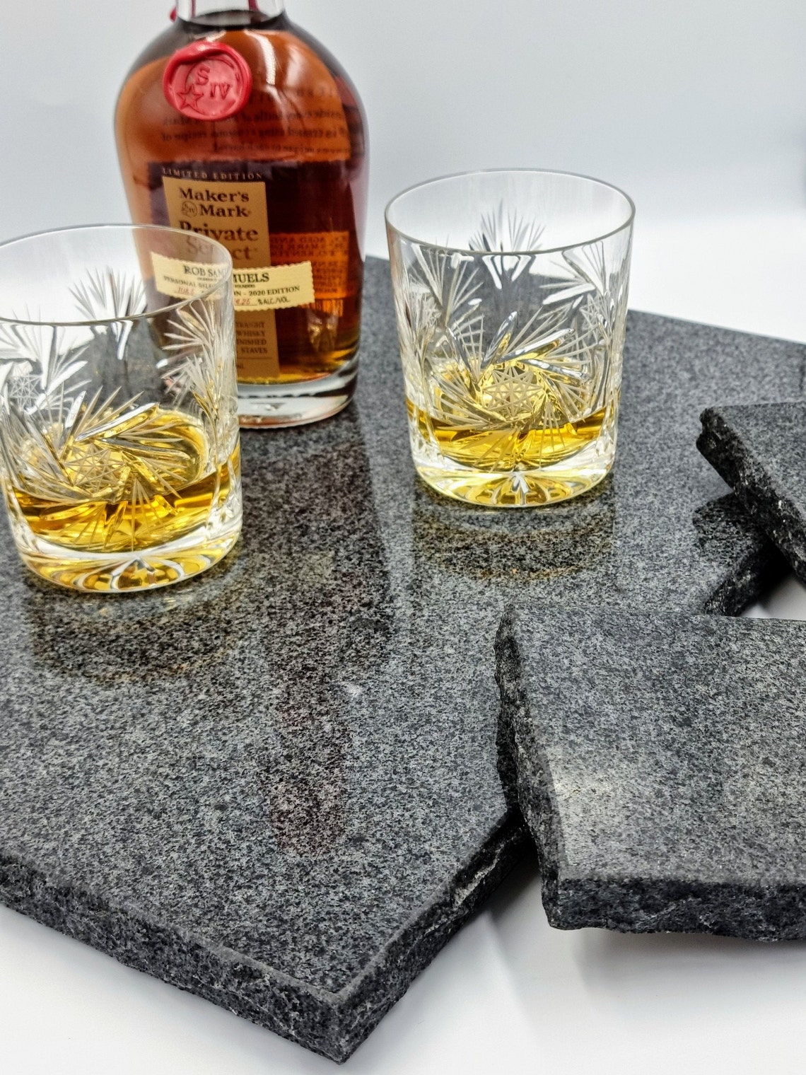 Granite Cutting Board Serving Tray & Coasters Gift Set - Etsy