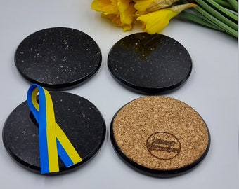 Coasters Natural Granite Stone Gift Idea Gift for Him | Etsy